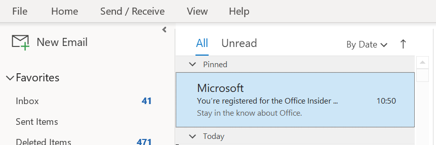 Office 365 Outlook Insider Build – ‘Pin Email’ Feature – Sean McAvinue