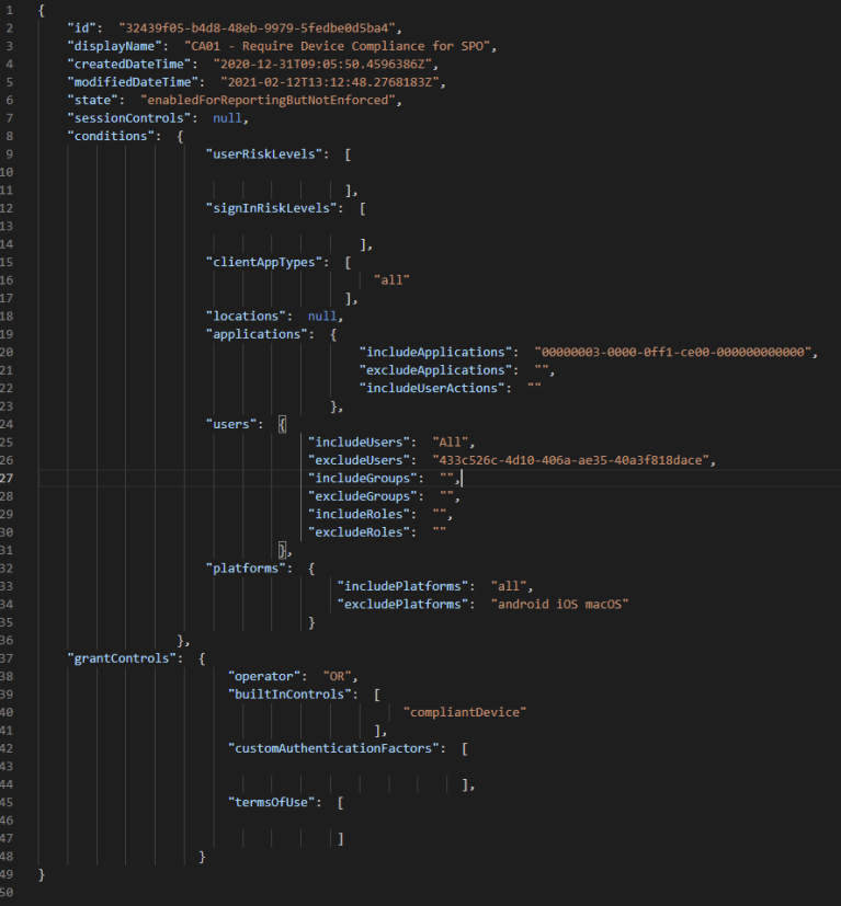 Script to Quickly Document your Conditional Access Policies – Sean McAvinue