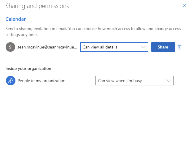 Calendar Sharing Between Exchange Online Tenants – Sean McAvinue