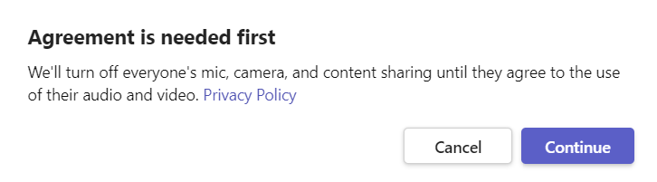 Requiring Explicit Consent for Teams Meeting Recordings and ...